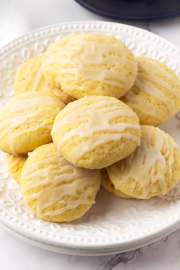Easy & Soft Lemon Cookies Recipe with Lemon Glaze