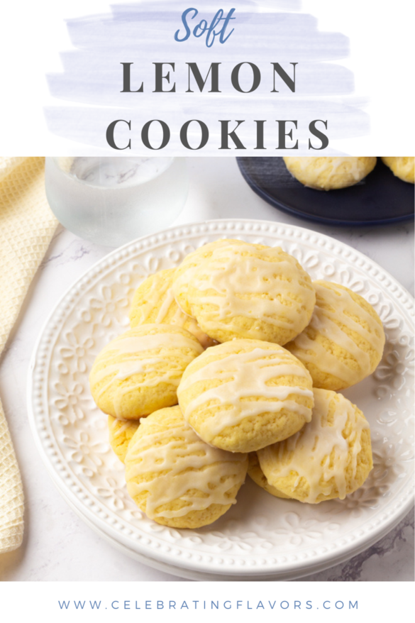Easy & Soft Lemon Cookies Recipe with Lemon Glaze